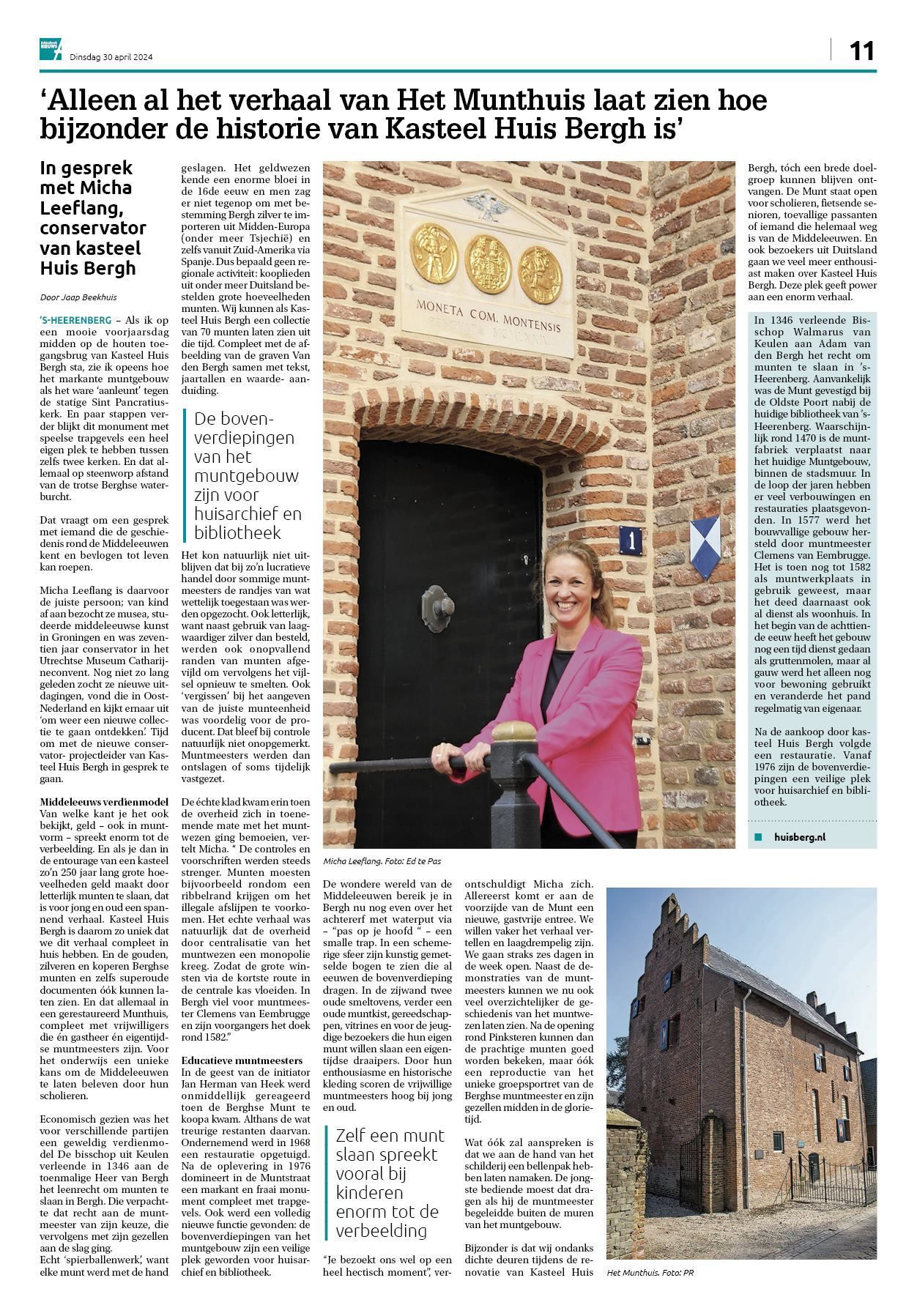 In gesprek met Micha Leeflang, gastconservator van kasteel Huis Bergh ...